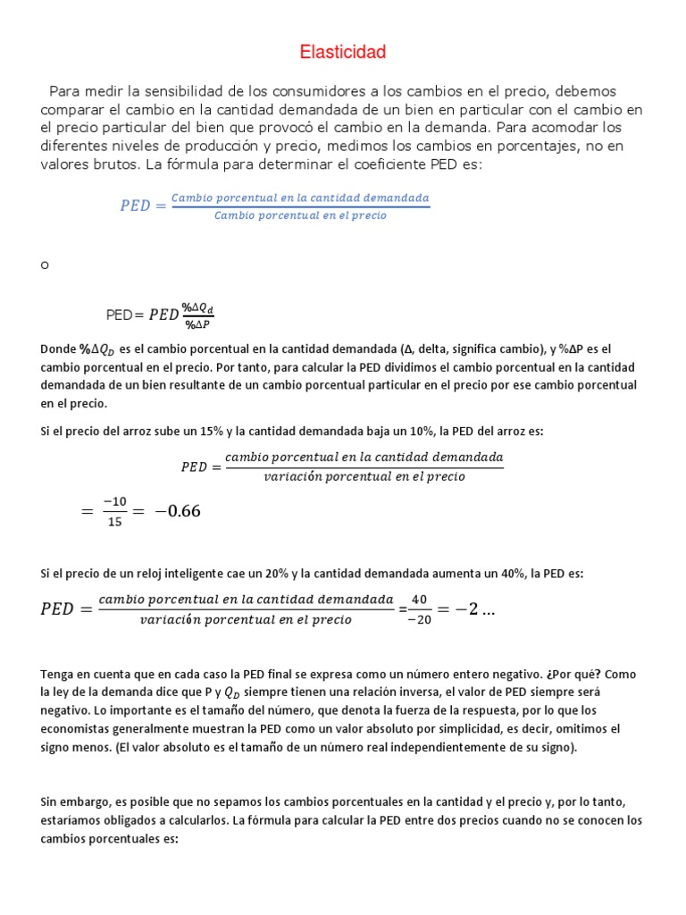 ELASTICIDAD | PDF