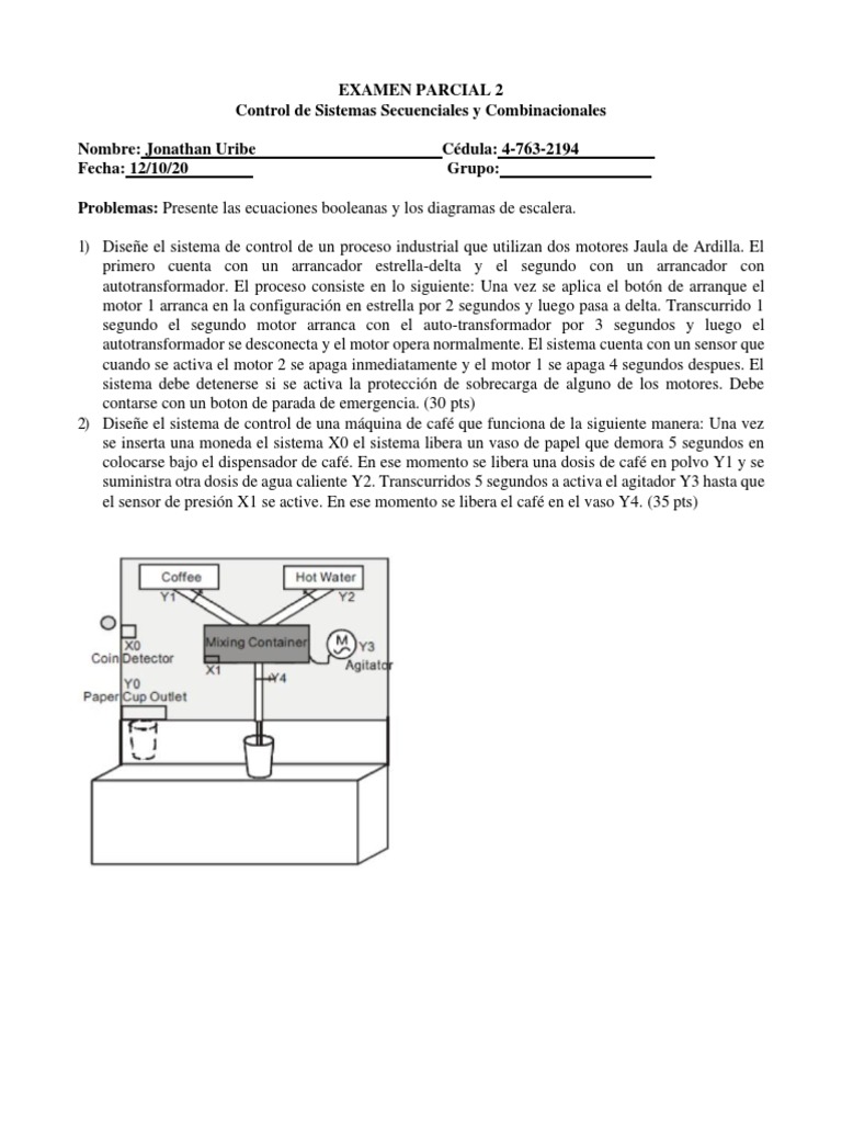 Examen Control de Sistemas Secuenciales y Combinacionales 2. Jonathan ...