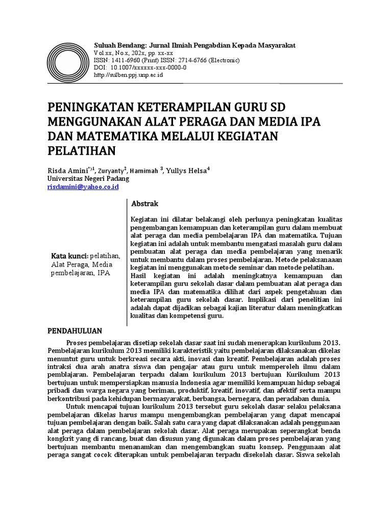 Artikel Ibu Risda Amini | PDF