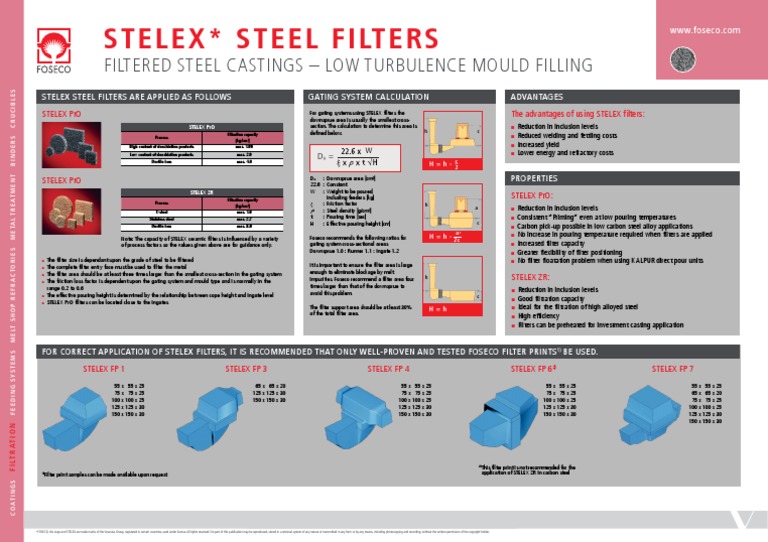 Wall Chart STELEX Eng | PDF | Filtration | Steel