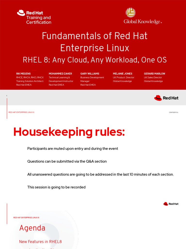Slides Fundamentals of Red Hat Enterprise Linux RHEL 8 | PDF