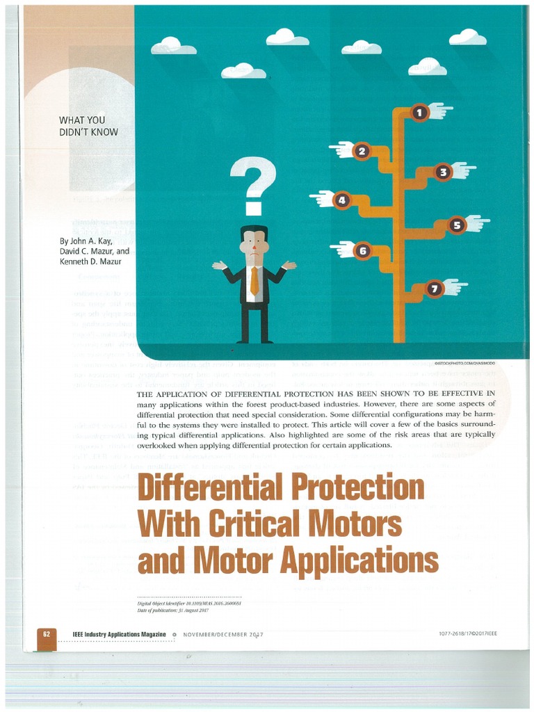 Differential Protection With Critical Motors and Motor Applications | PDF