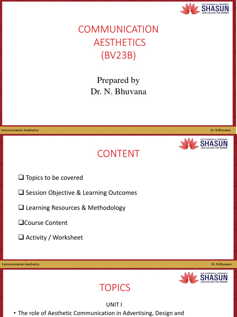 Communication Aesthetics | PDF