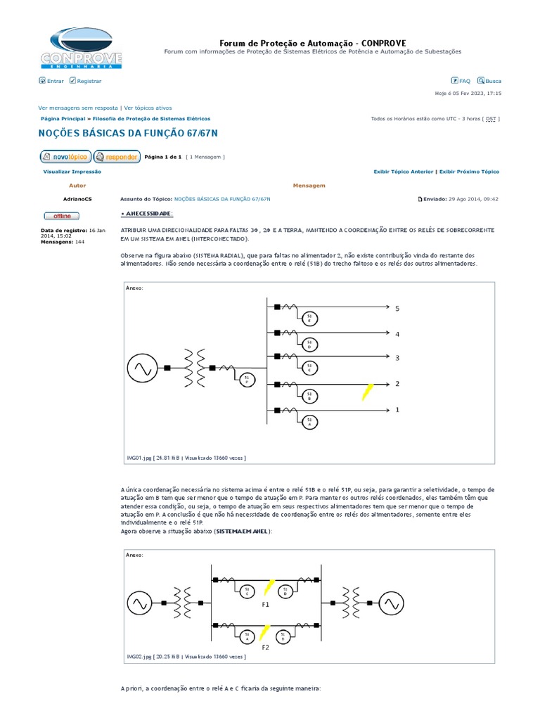 Forum de Proteção e Automação - Conprove - Ver Tópico - Noções Básicas ...