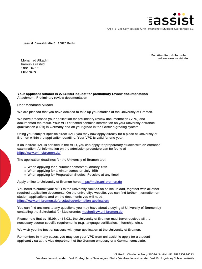 VPD Uni Bremen | PDF