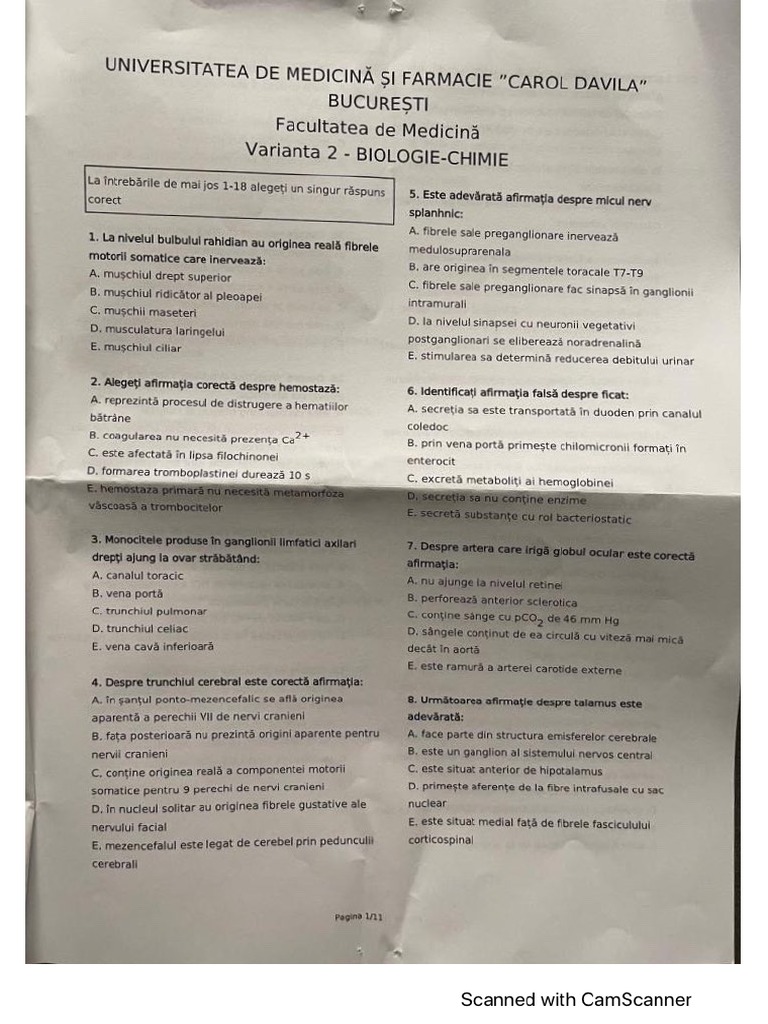 UMFCD MG Bio CH 2022 | PDF