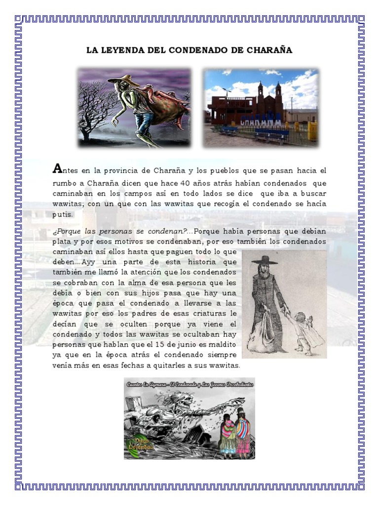 La Leyenda Del Condenado de Charaña | PDF
