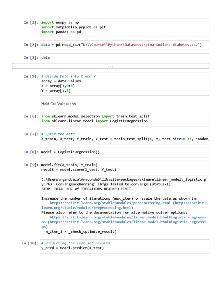 9 A.validation Methods - Jupyter Notebook | PDF | Cross Validation ... 9 A.validation Methods - Jupyter Notebook | PDF | Cross Validation ...