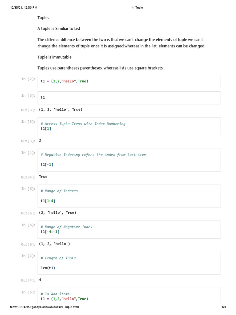 4. Tuple | PDF