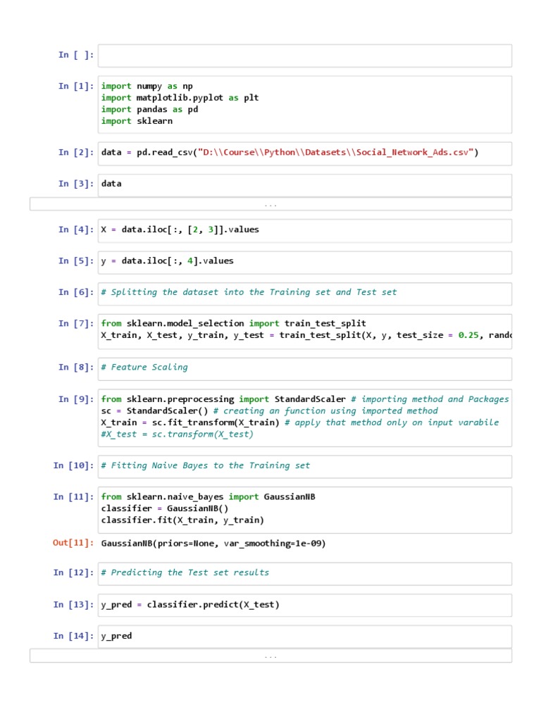 2 Naive Bayee Algorithm - Jupyter Notebook | PDF | Computers