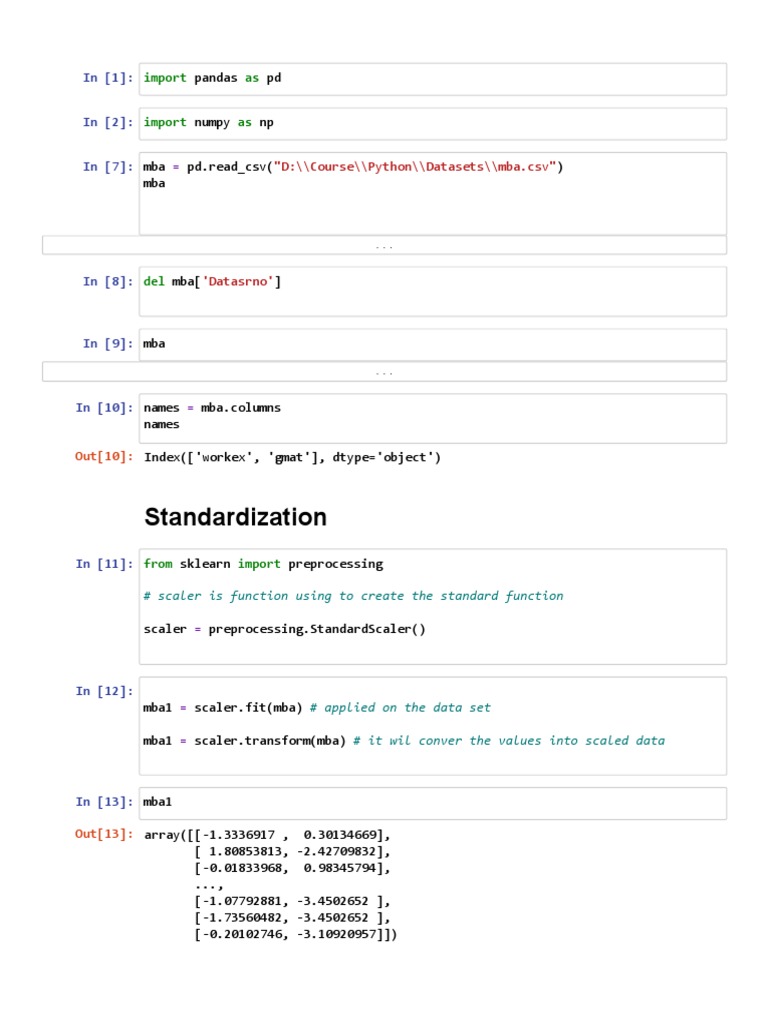 7 Data Transformation - Jupyter Notebook | PDF | Software Engineering ...