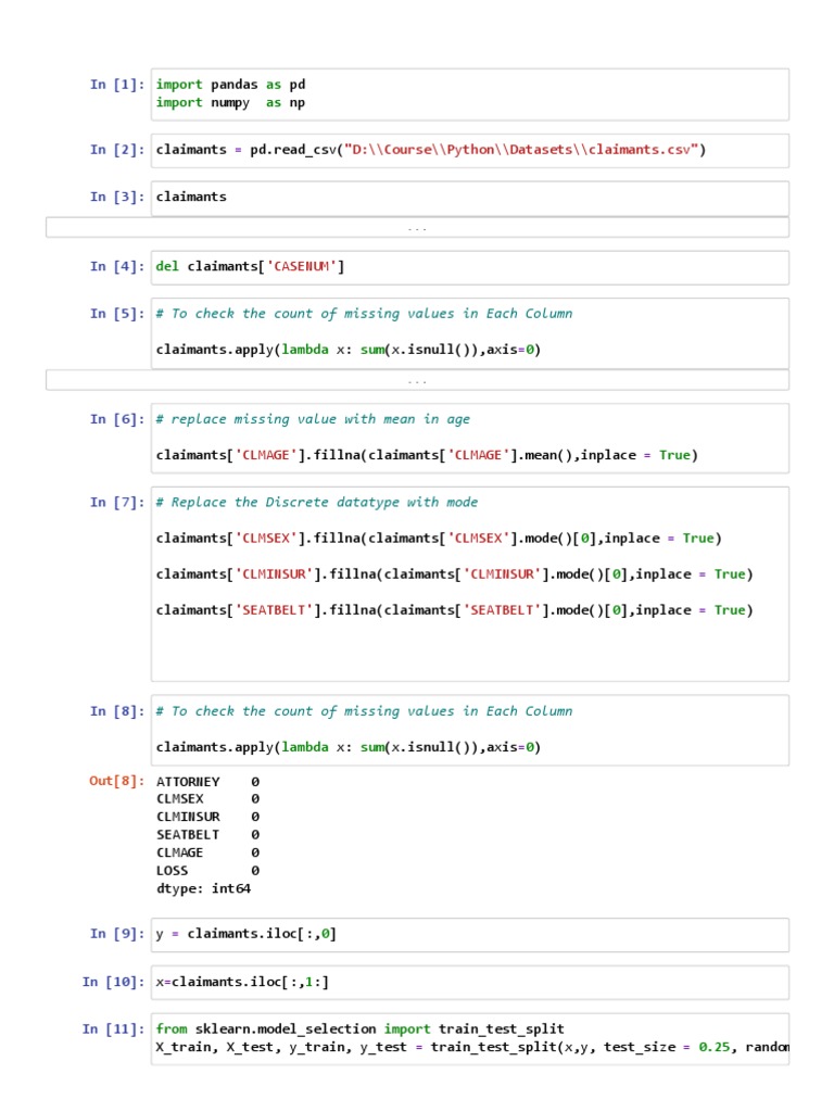 Multiple Logistic Regression New - Jupyter Notebook | PDF