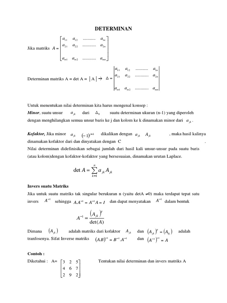 2-Determinan 2021-2022 Revisii | PDF