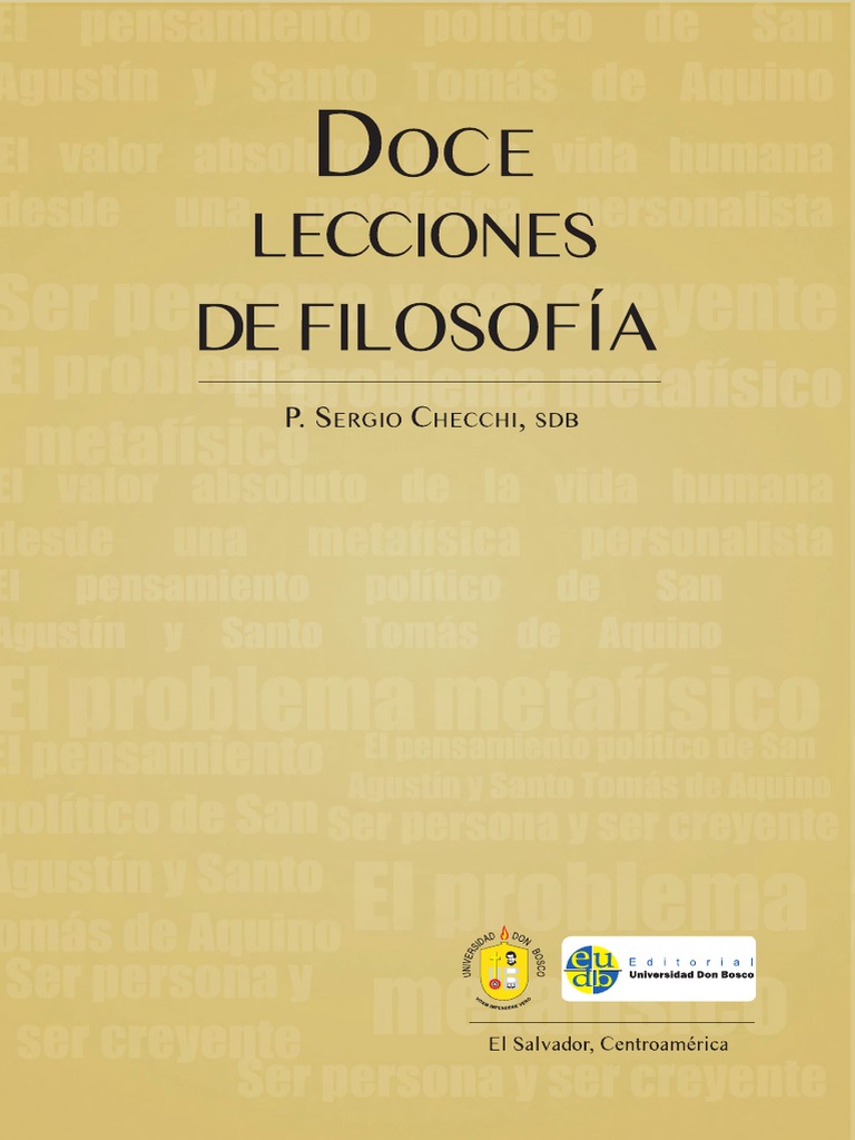 Doce Lecciones de Filosofia | PDF