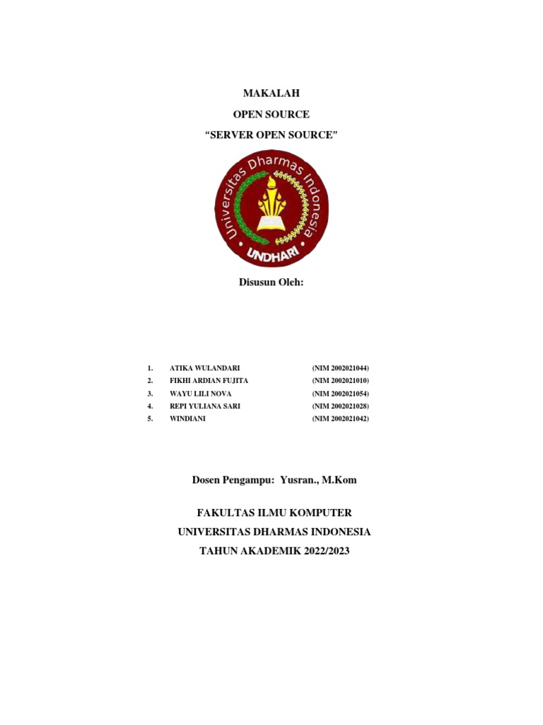 Makalah Open Source | PDF