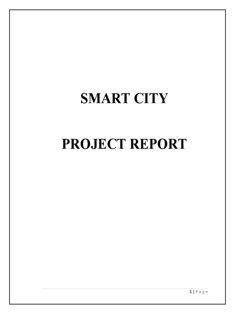 Smart City - Project Report | PDF | Smart Grid | Electrical Grid