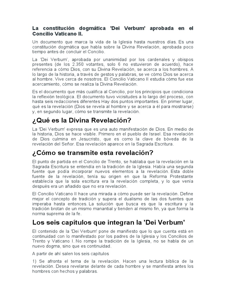 Dei Verbum | PDF