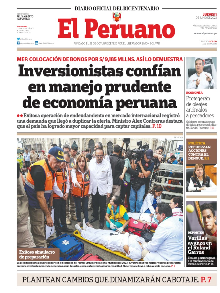 El Peruano | PDF | Perú | Gobierno