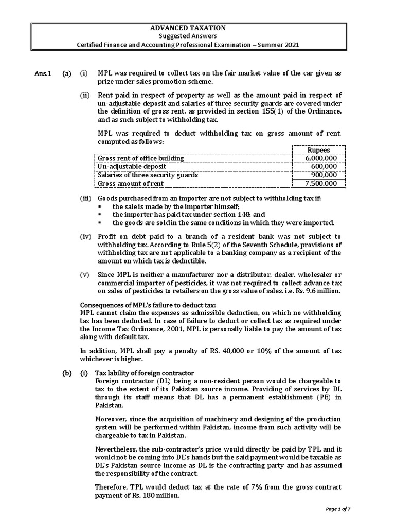 CFAP-5-Summer-2021 | PDF