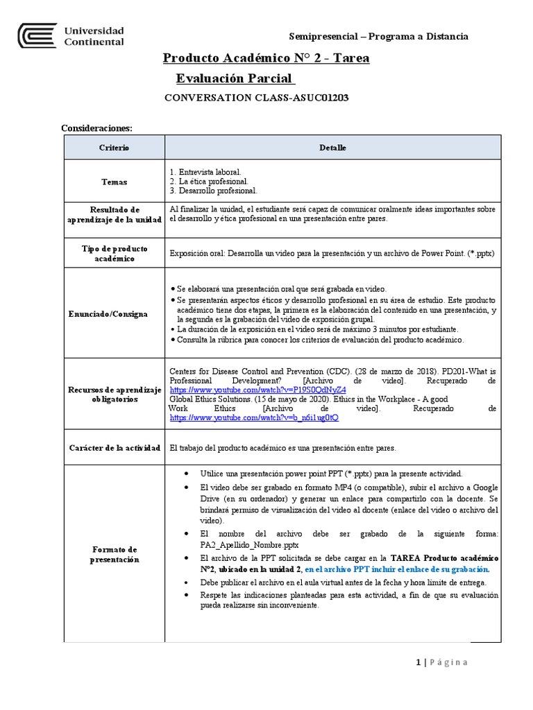 PA02 - Conversation - Class - 2023-10 A | PDF