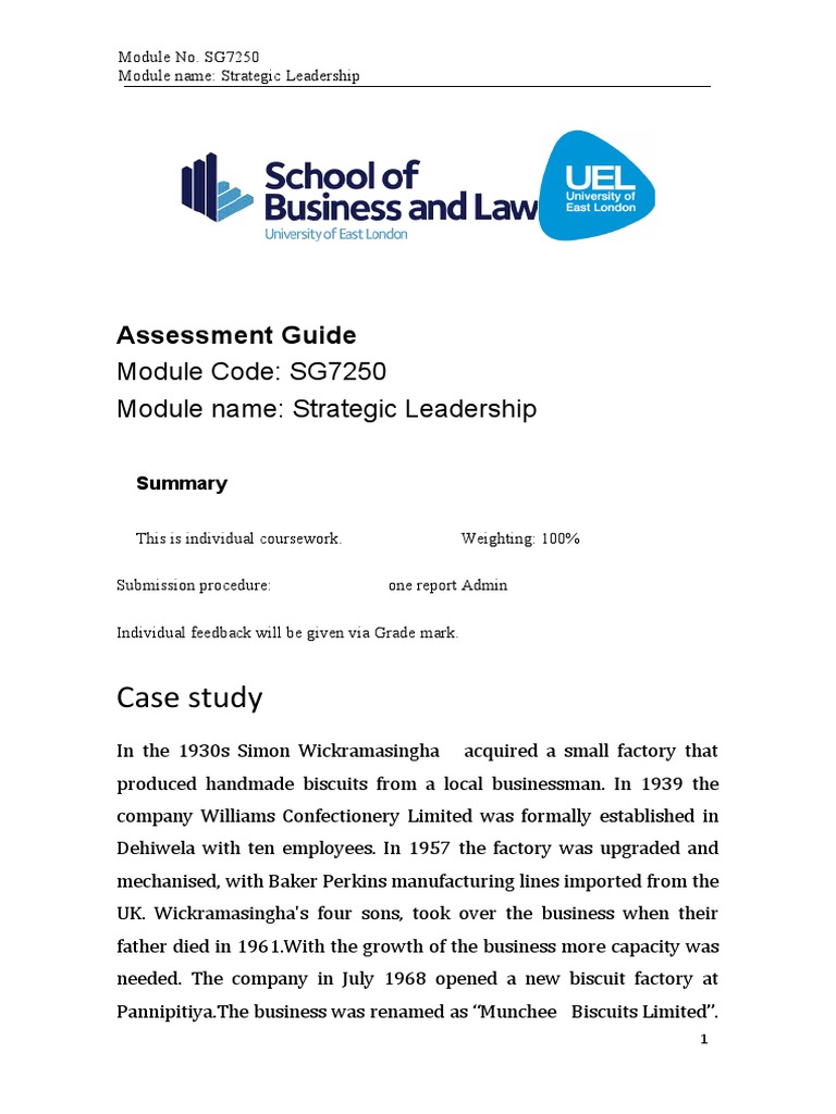 Strategic Leadership Final Assesment | PDF
