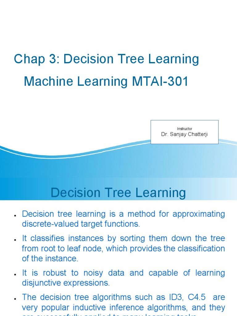3 Decision Tree Learning | PDF | Algorithms And Data Structures | Statistics