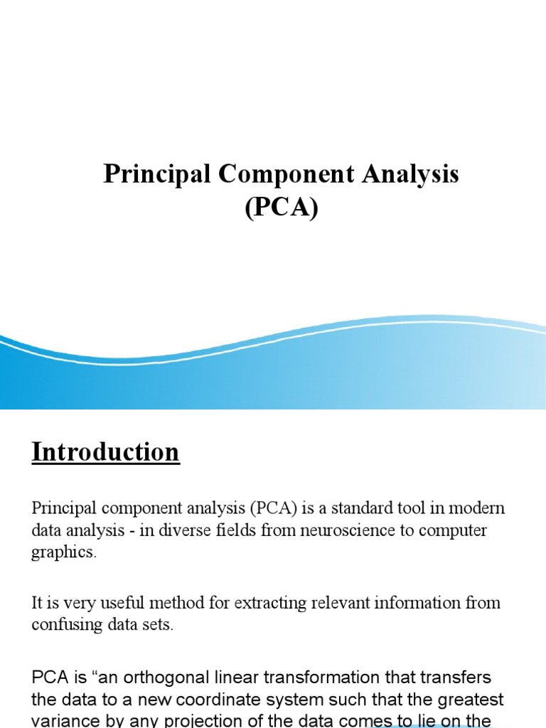 7.3 Pca | PDF | Principal Component Analysis | Eigenvalues And Eigenvectors