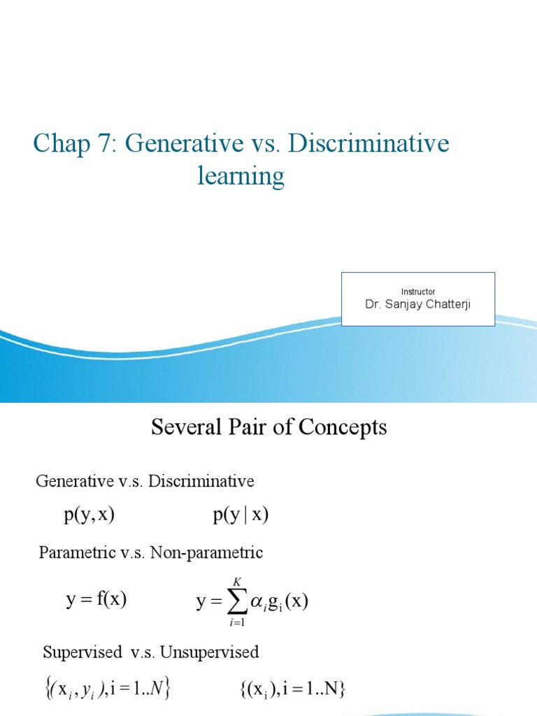 7.1 Generative & Discriminative Learning | PDF