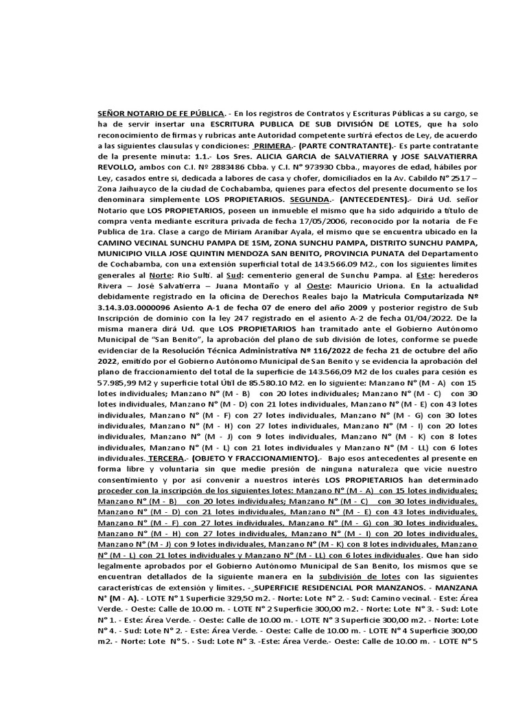 Instructiva de Poder Notarial | PDF