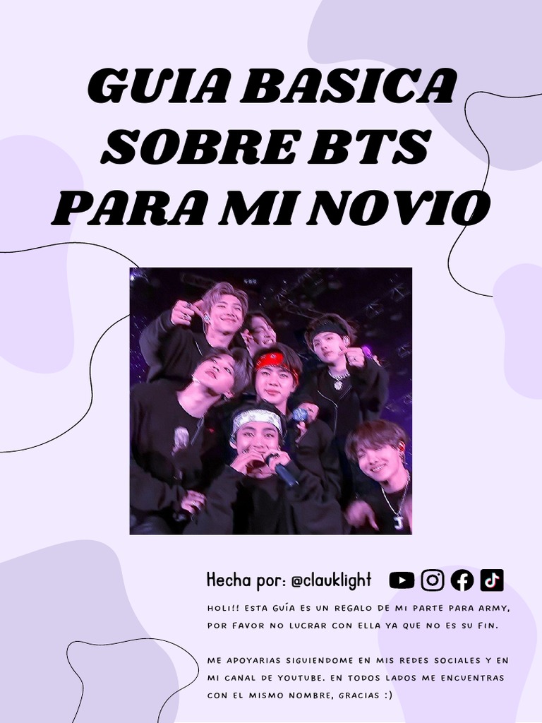 Guia Basica Sobre BTS para Tu Boyfriend | PDF | Música pop