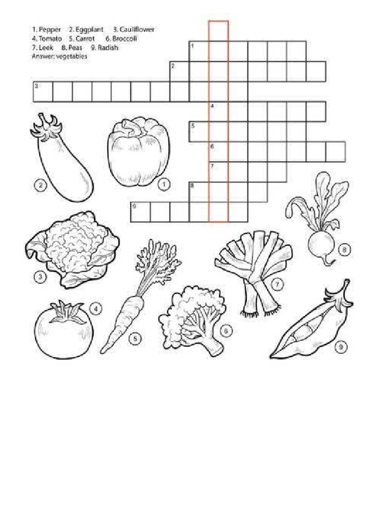 Sopa de Letras Hortalizas | PDF