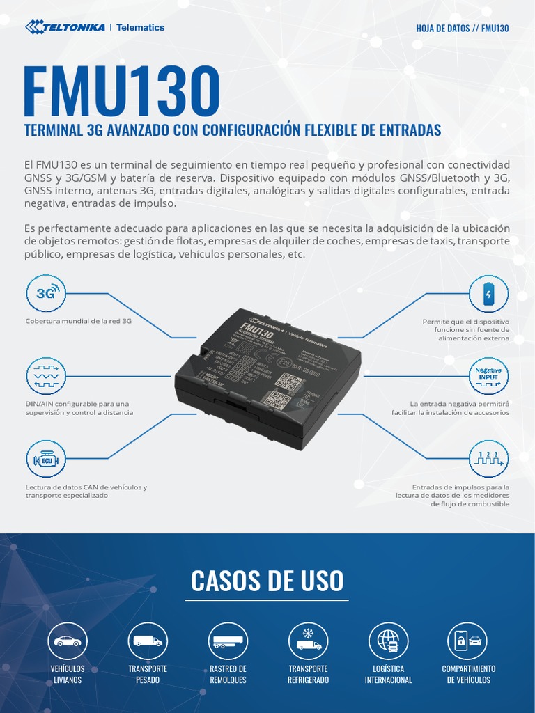 Datasheet Fmu130 1.6 Es | PDF | 3 G | Informática