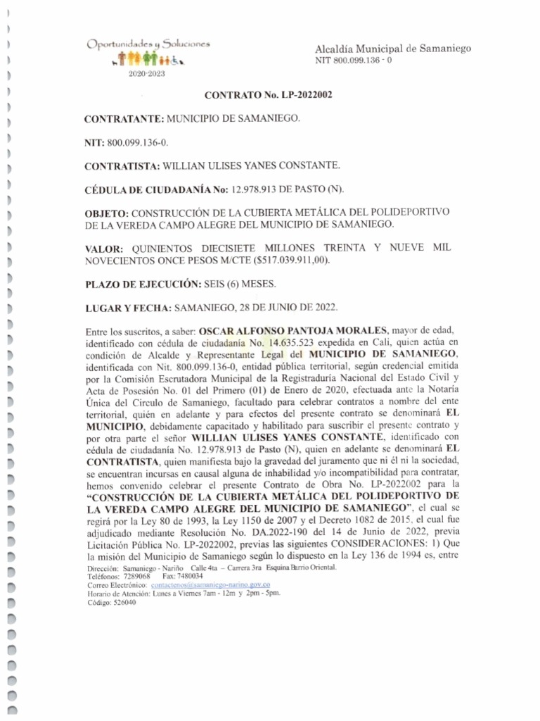 1.modelo Contrato Obra-Cubierta | PDF