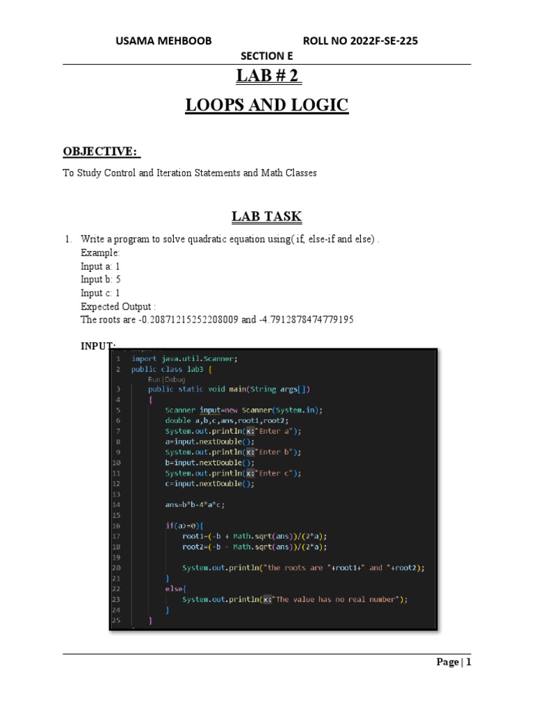 Lab 2 Oops | PDF Lab 2 Oops | PDF