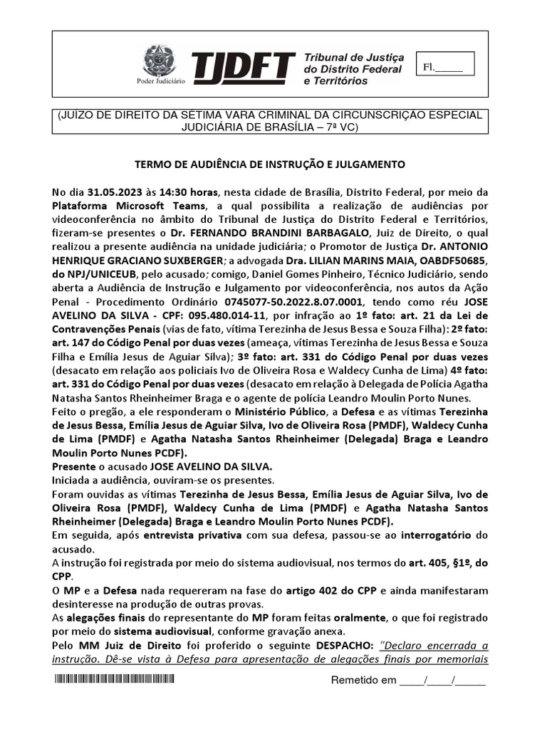 Ata 02 | PDF | Direito Penal | Polícia