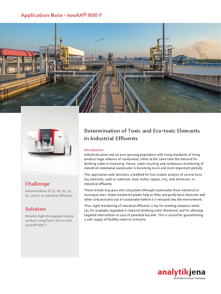 AppNote AAS novAA 800 0008 en Industrial Effluents | PDF | Detection ...