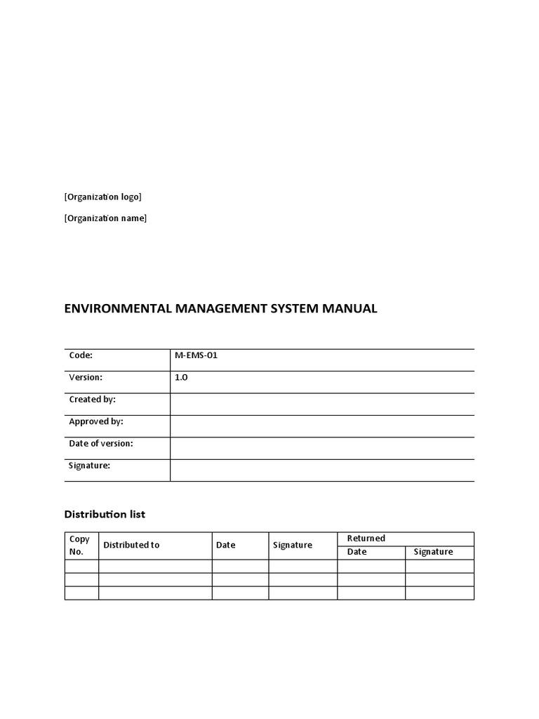 ENVIORNMENTAL MANAGEMENT PLAN | PDF | Risk | Regulatory Compliance