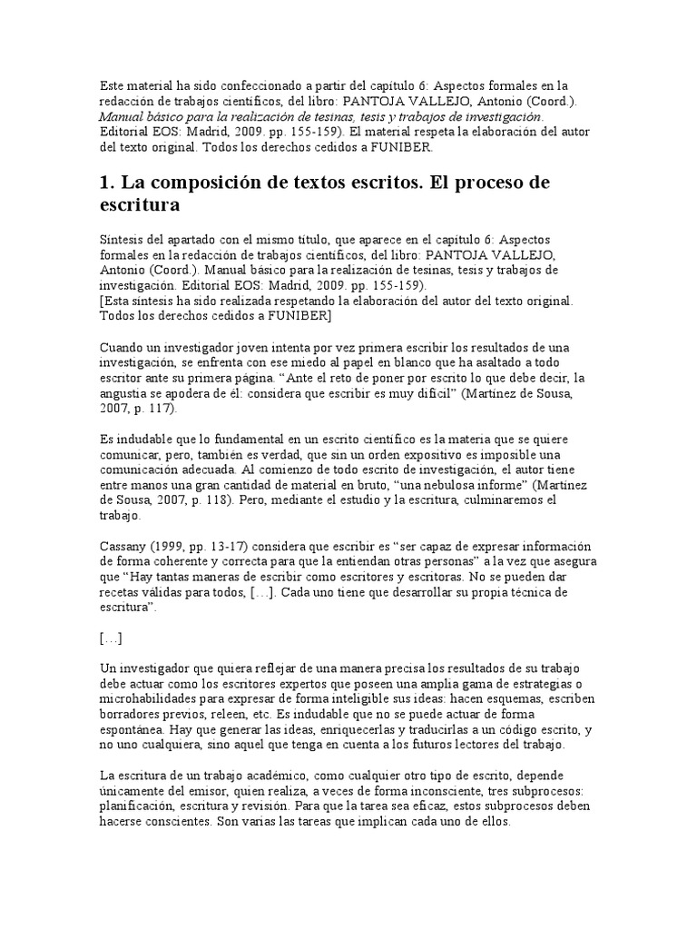 Como Redactar Escritos | PDF | Estudios de idiomas extranjeros
