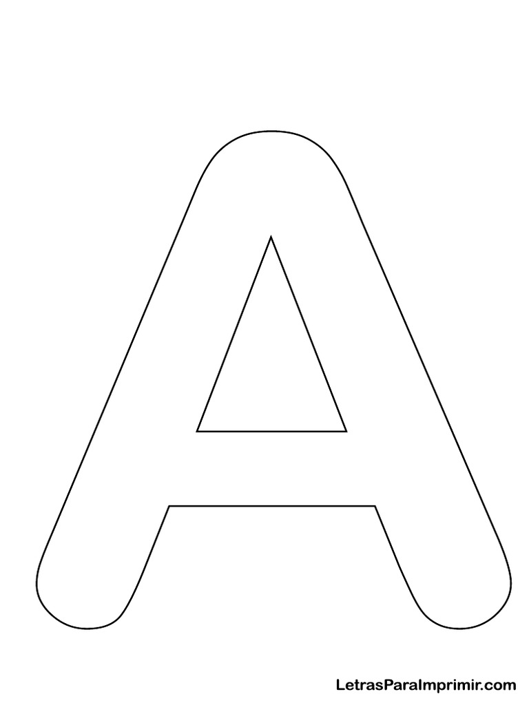 Letras Para Colorear 1 (1) | PDF