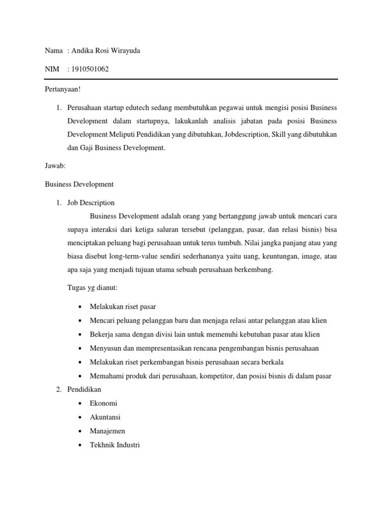 Tugas Akhir Management SDM | PDF