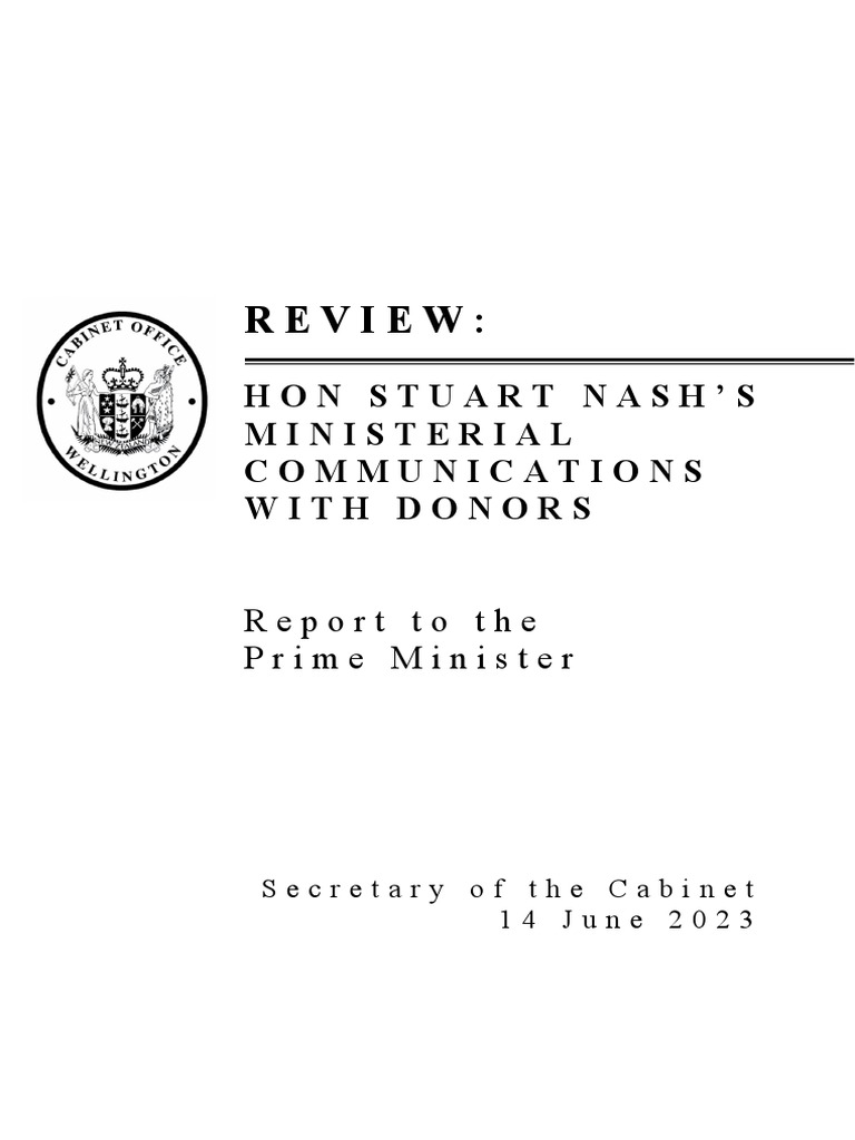 Nash Review - Final Report 14 June 2023 | PDF | Conflict Of Interest ...