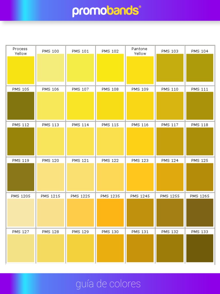 Guía de Colores Pantone PROMO BANDS 2018 2019 | PDF | Publishing ...