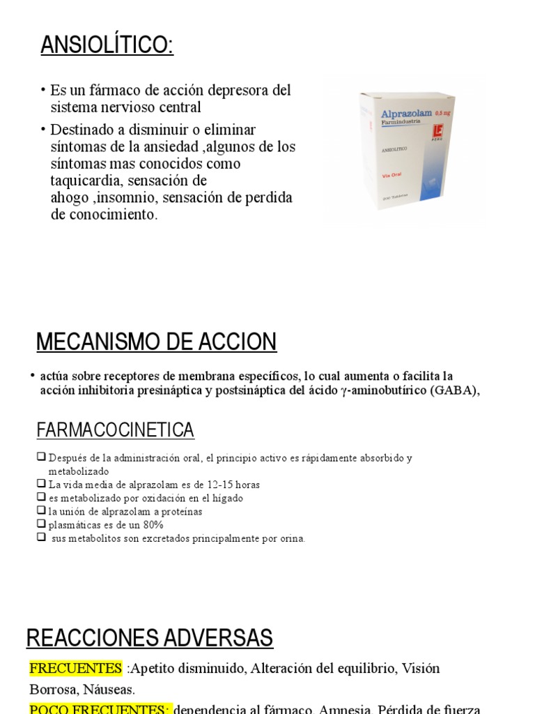 Ansiolitico 1 | PDF