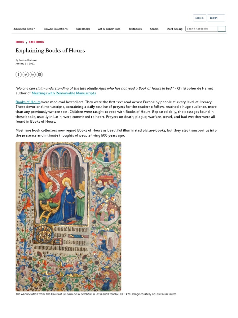 Understanding Books of Hours | PDF | Books