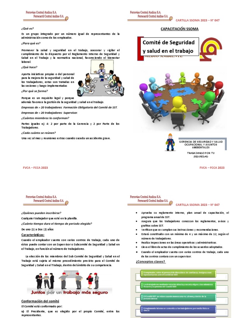 Cartilla SSOMA 2023-047 Comite de Seguridad y Salud en El Trabajo | PDF | Gobierno