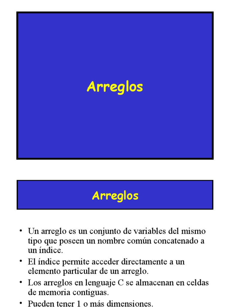 09 Arreglos-LENG.C | PDF