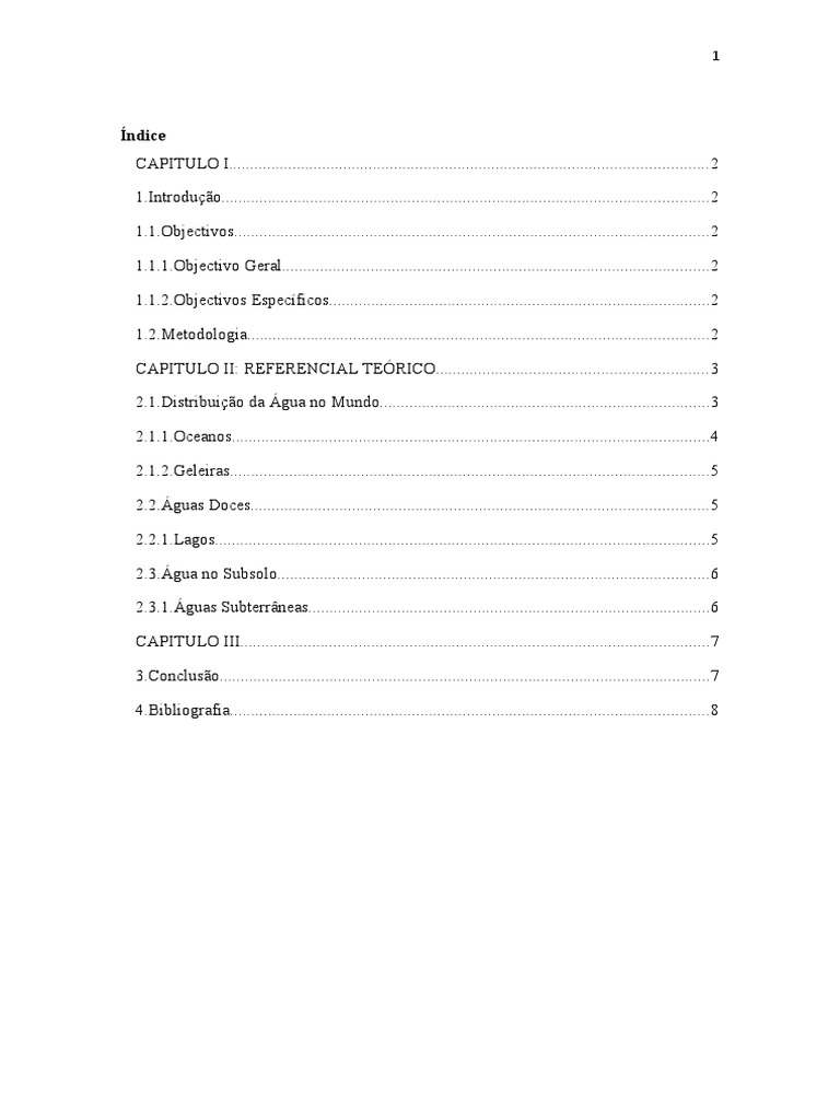 Distribuição da Água no Mundo | PDF | Água | Oceanos