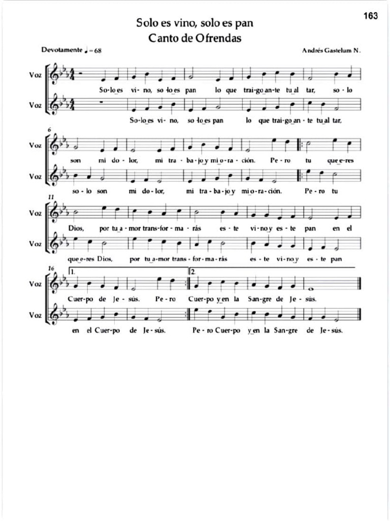 Solo Es Vino, Solo Es Pan. Ofrendas | PDF