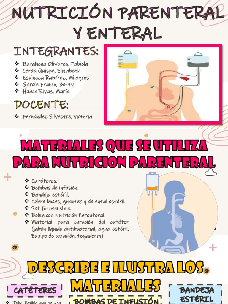 Nutrición Parenteral y Enteral - Grupal | PDF | Terapia intravenosa | Medicina