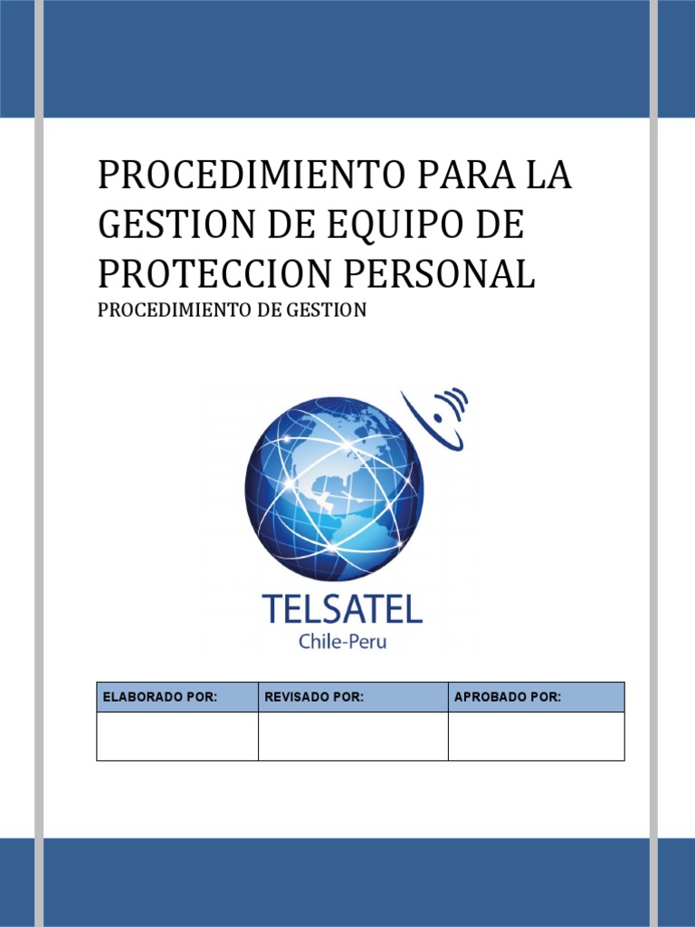 TS - SST.PDG-06 Procedimiento de Gestion de Epp | PDF